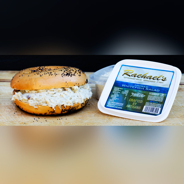 Bagel w/white fish salad - Rosenfeld's Bagels